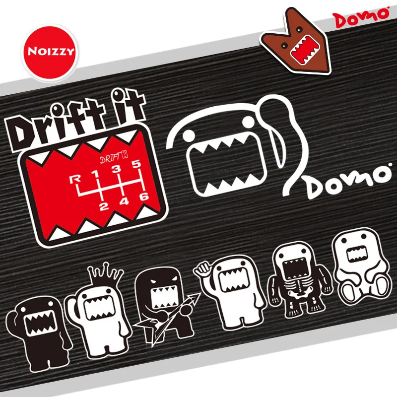 Noizzy-Domo-Kun-Funny-Car-Sticker-toon-Auto-Decal-Drift-Cute-Gear-Vinyl ...