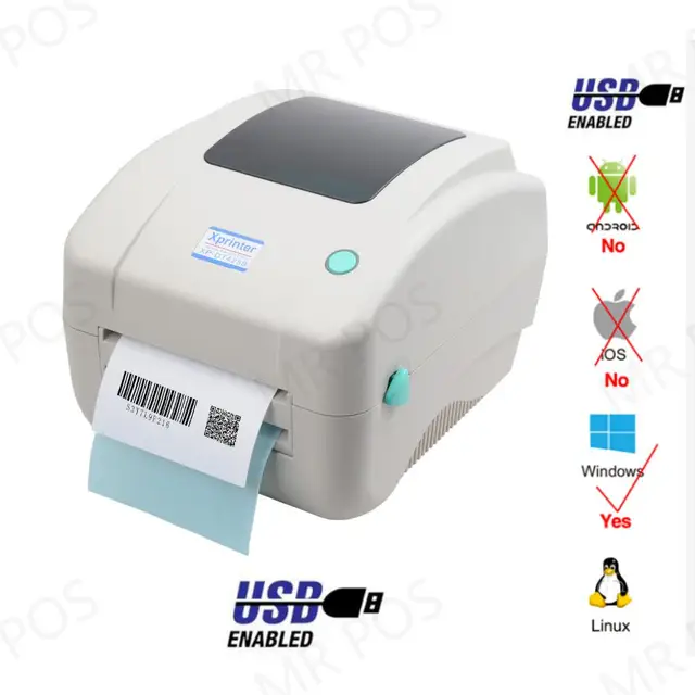Xprinter Label Barcode Printer Thermal Receipt Printer Bar Code Printer ...