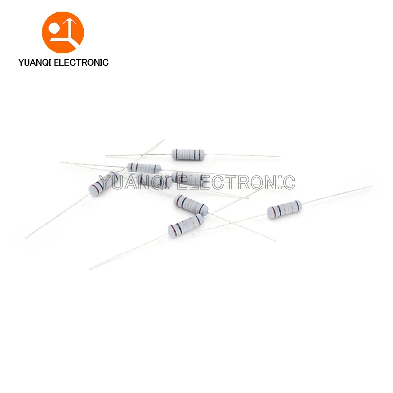 20pcs 1/2W 5% 0.5W Wire Wound Resistor Fuse Winding Resistance 0.1R 0.1 ...