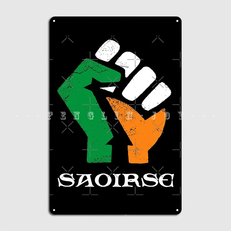 Saoirse Ireland Irish Fenian Metal Sign Cinema Garage Kitchen Printing ...