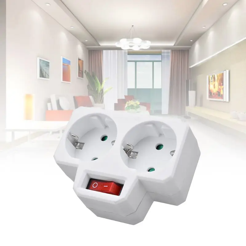 Durable EU Standard Multiple Plug 250V 16A Double Socket Conversion ...