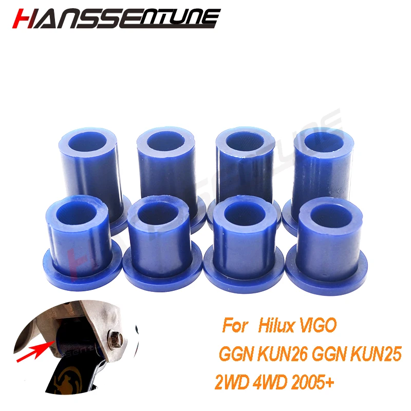 Hanssentune Rear Leaf Spring Shackle Upper And Lower Bush For Hilux ...