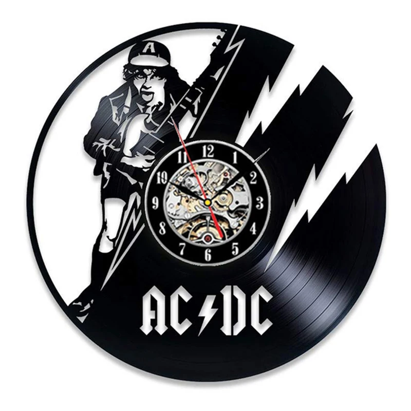 Vinyl Record Wall Clock Modern Design Music Rock Band Vintage CD Clocks ...