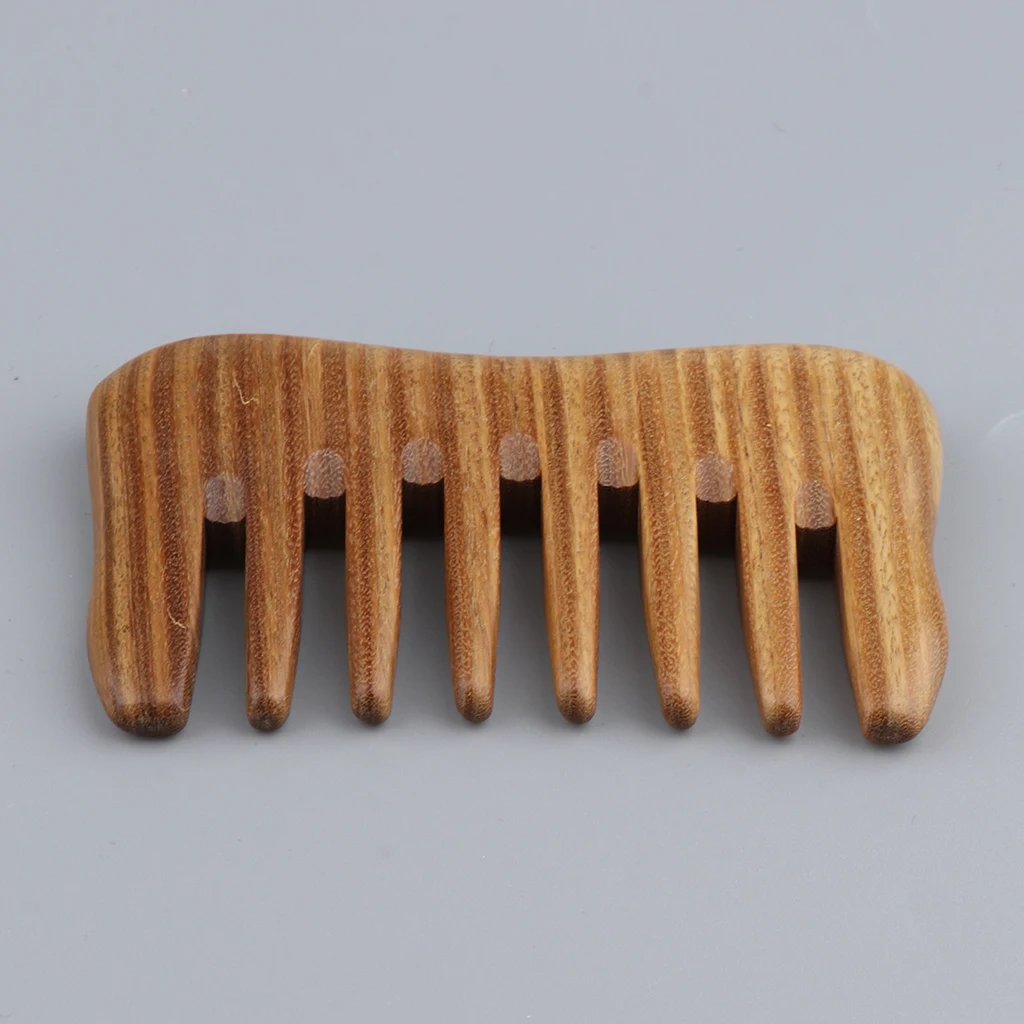 Natural Sandalwood Comb / Wide Tooth Comb / Detangling Comb / Massage ...