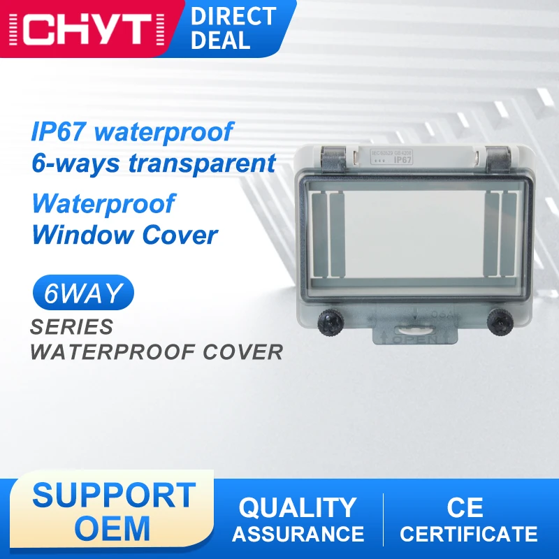 6 WAYS Circuit Breaker Transparent Waterproof Box Window Distribution ...