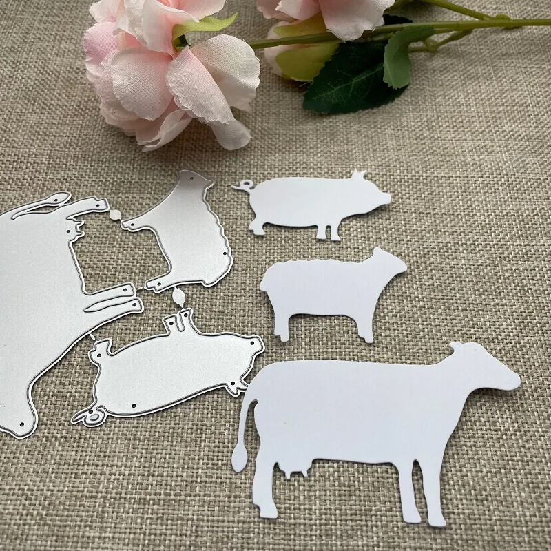 Cow-pig-sheep-Metal-Cutting-Dies-Stencils-For-DIY-Scrapbooking ...
