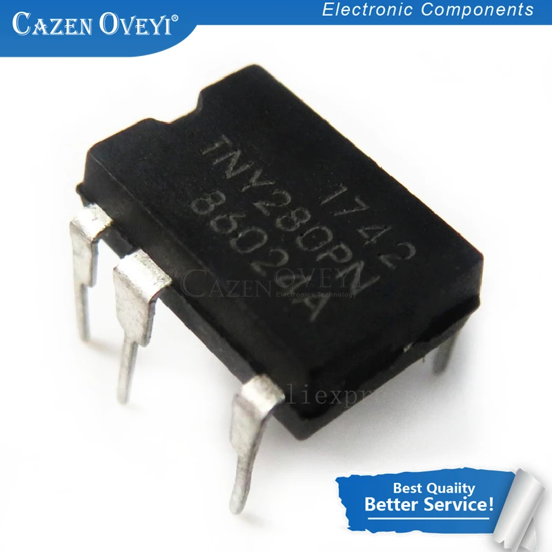 10 pçs/lote TNY280PN TNY280P TNY280 DIP 7 novo original Em Estoque ...