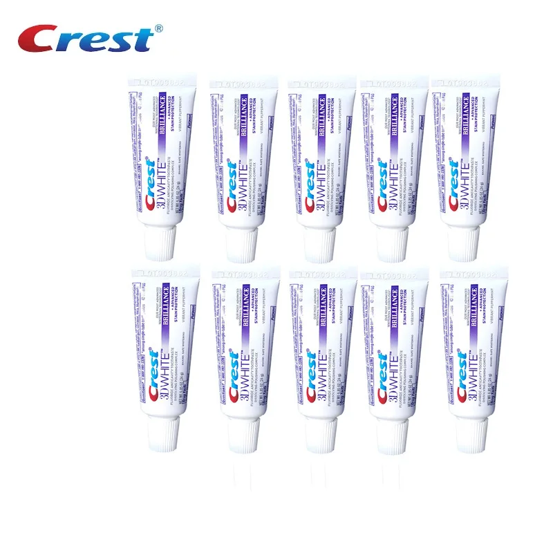 Crest 3d Whitetoothpastes Brilliance Mini Toothpaste Portable Teeth ...