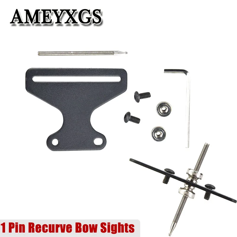 1pc-Archery-1-Pin-Recurve-Bow-Sights-Laser-Micro-Adjust-Optical-Fiber ...