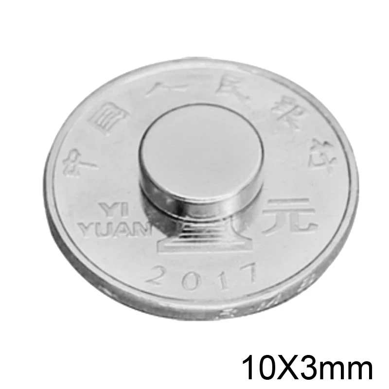 10-200pcs-Permanent-NdFeB-Strong-Powerful-Magnets-10x3-mm-N35-Round ...