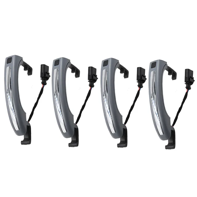 4Pcs Smart Sensor Exterior Door Handle Fits For Audi Q7 2007-2015 ...