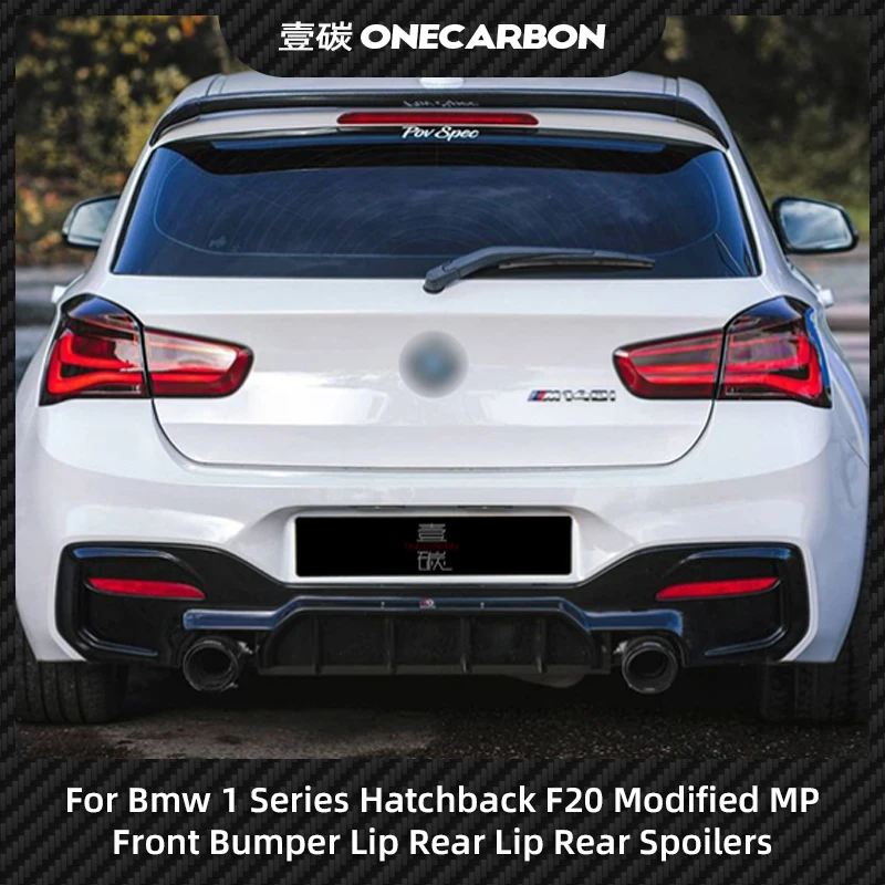 For BMW 1 Series F20 M Performance Bright Black Front Lip Spoiler Wing ...