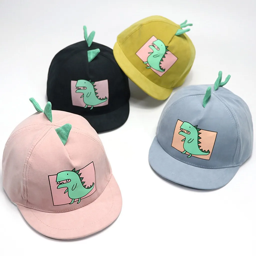 Kids-Dinosaur-Embroidered-Cap-Fashion-Baseball-Cap-Peaked-Cotton-Hat ...