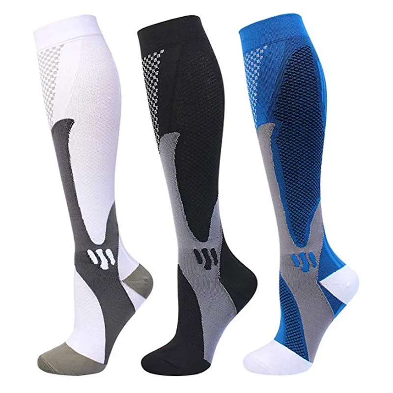 Running-uomo-donna-calze-a-compressione-per-calcio-Anti-fatica-sollievo ...