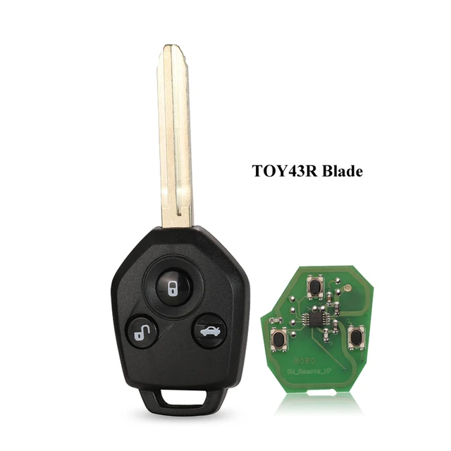 jingyuqin 433MHz 4D62 ID60 G Chip 3 Button Remote key for Subaru ...