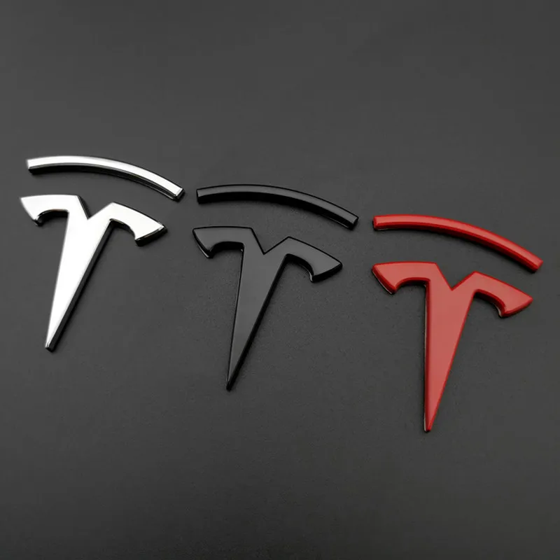 Suitable for Tesla Tesla Logo Metal Car Sticker, Modified Body Labeling ...