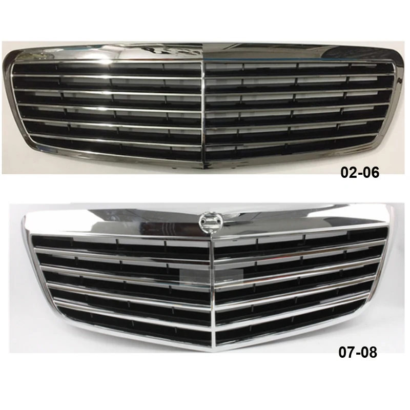 Front Bumper Grille Grill For Mercedes-Benz W211 E200 E220 E240 E260 ...