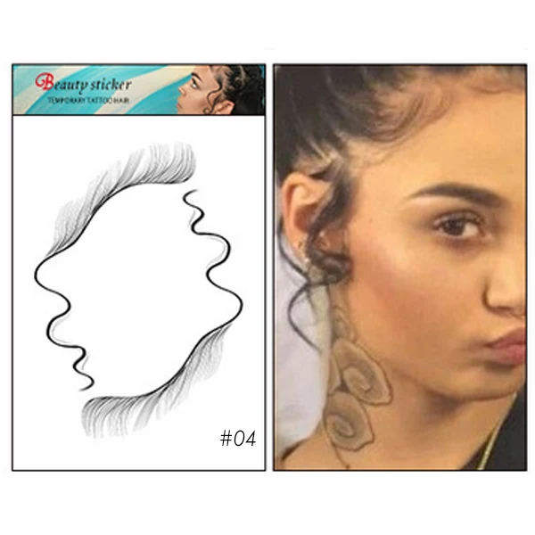 Temporary Tattoo Edges Hair ( 4PCS ) - Worth Buy Store