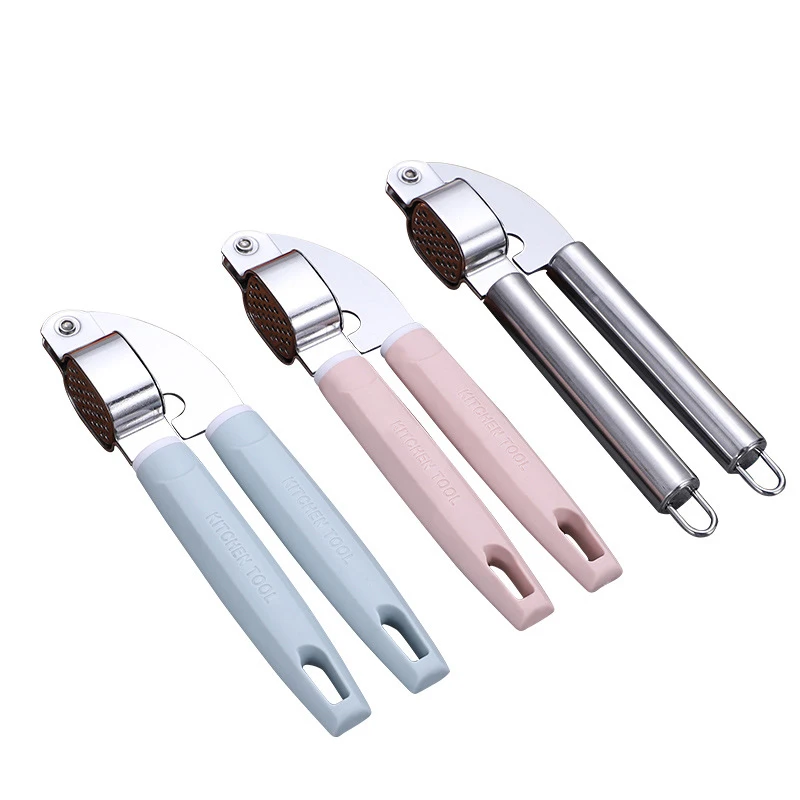 Garlic-Press-Crusher-Kitchen-Cooking-Vegetables-Ginger-Squeezer-Masher ...