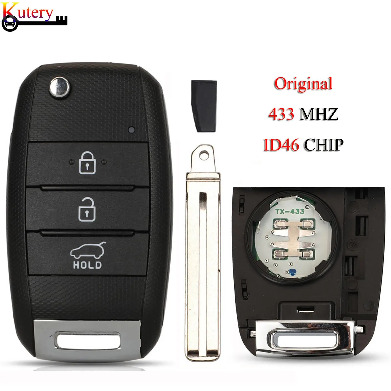 Jingyuqin Original Folding Remote Smart Car Key For Kia K5 Sportage ...