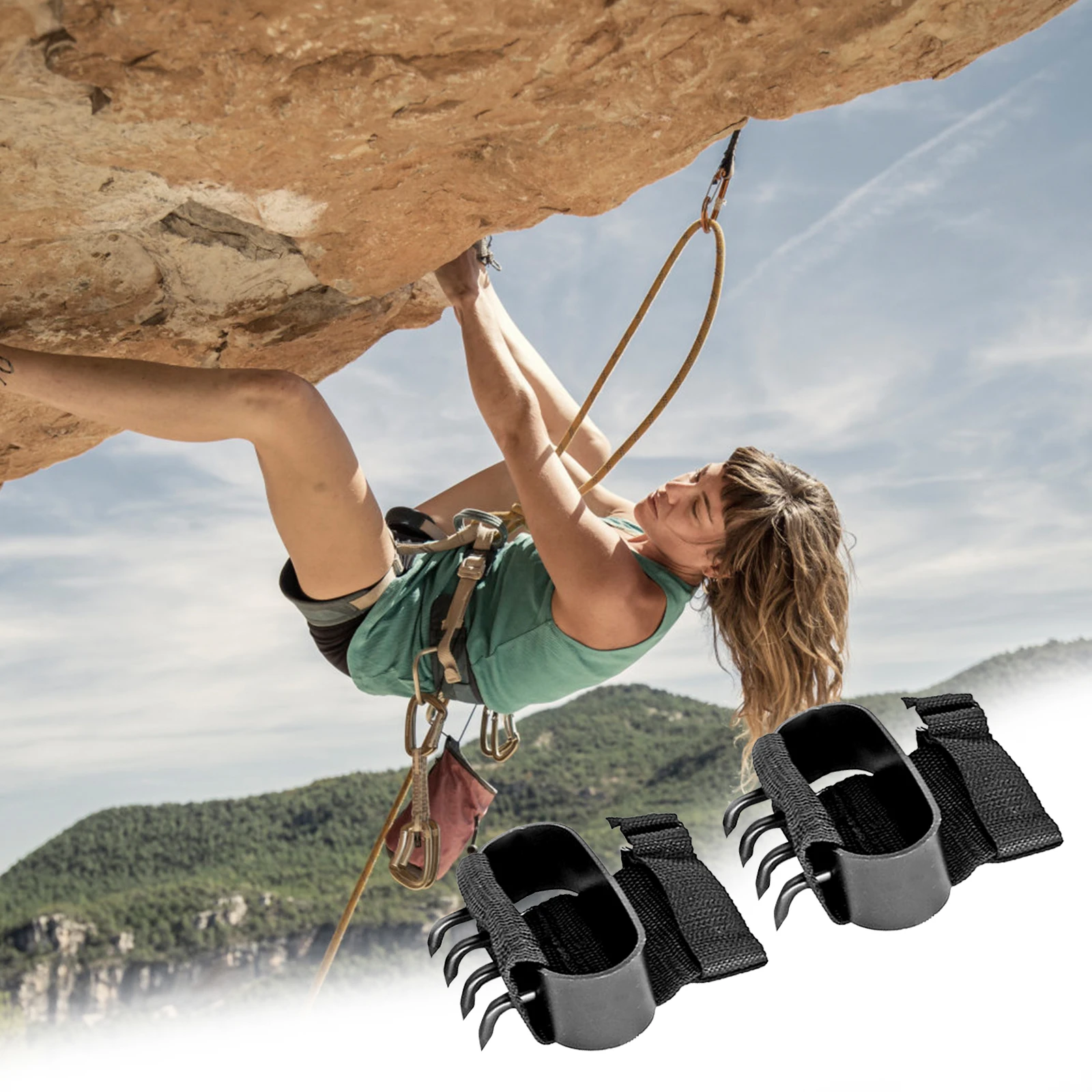 2-pcs-Outdoor-Mountain-Tree-Climbing-Heavy-Duty-Hand-Claw-Spikes-Paw ...