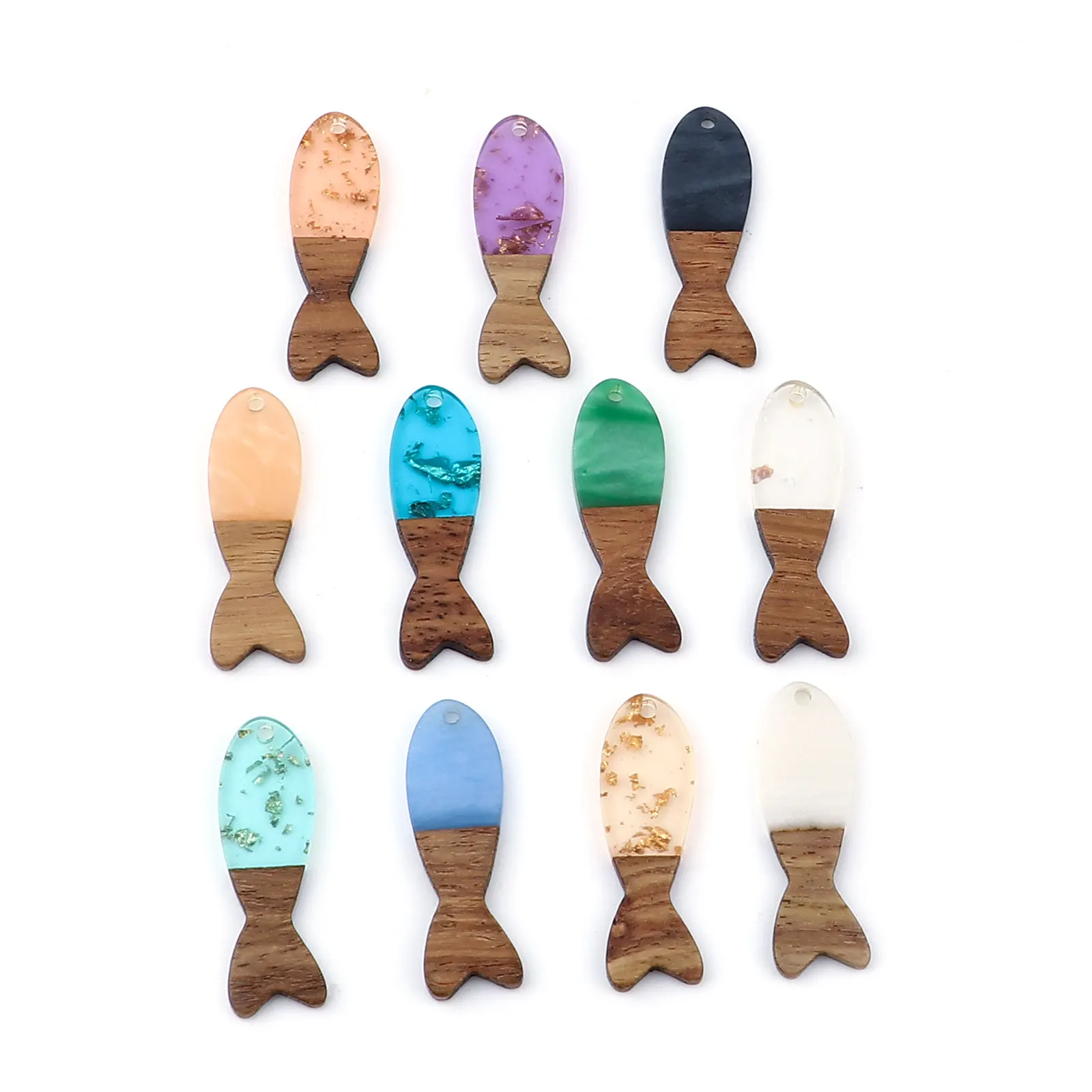 Doreen-Box-Creative-Fish-Shape-Resin-Wood-Charms-Pendants-Wood-Effect ...