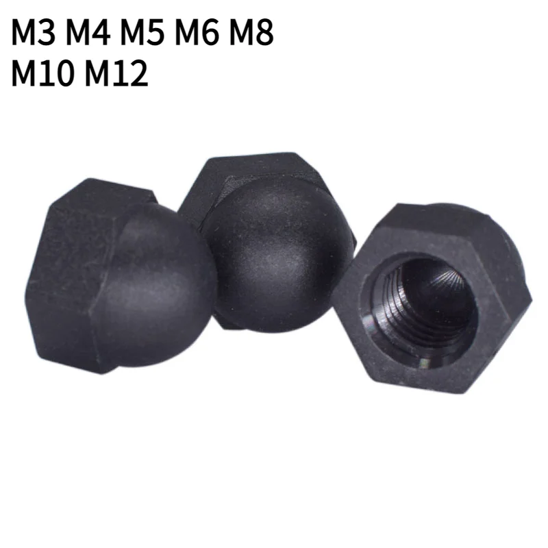 M8 Cap Nut Plastic | M3 Nut Cap Nylon Black | Nylon Nut Plastic Cap ...