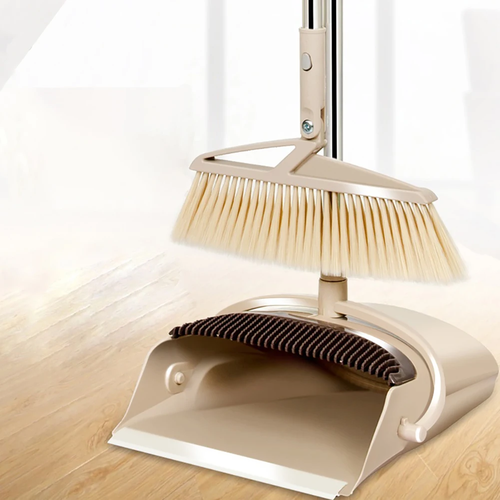Broom Dustpan Suit Combination Household Fold Lazy Sweep The Floor ...