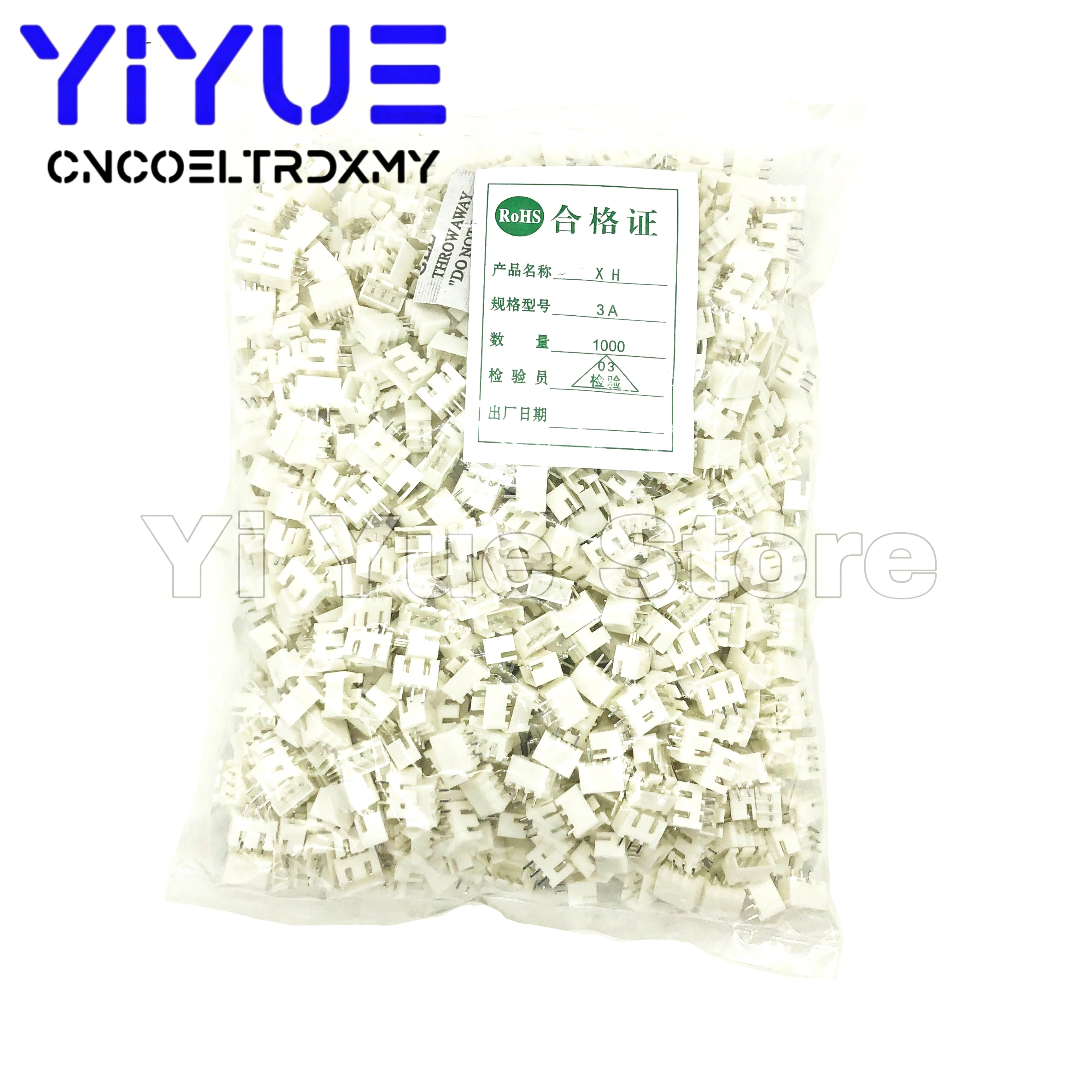 1000pcs Xh2.54 2p 3p 4p 5p 6pin 2.54mm Pitch Pin Header Jst Connector Wire Connectors Adaptor Xh ...