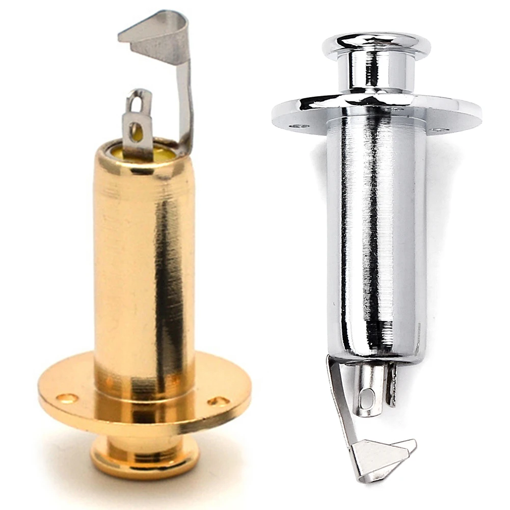 New Folk Wood Acoustic Electric Guitar Mono End Pin Jack Socket Plug 6 ...