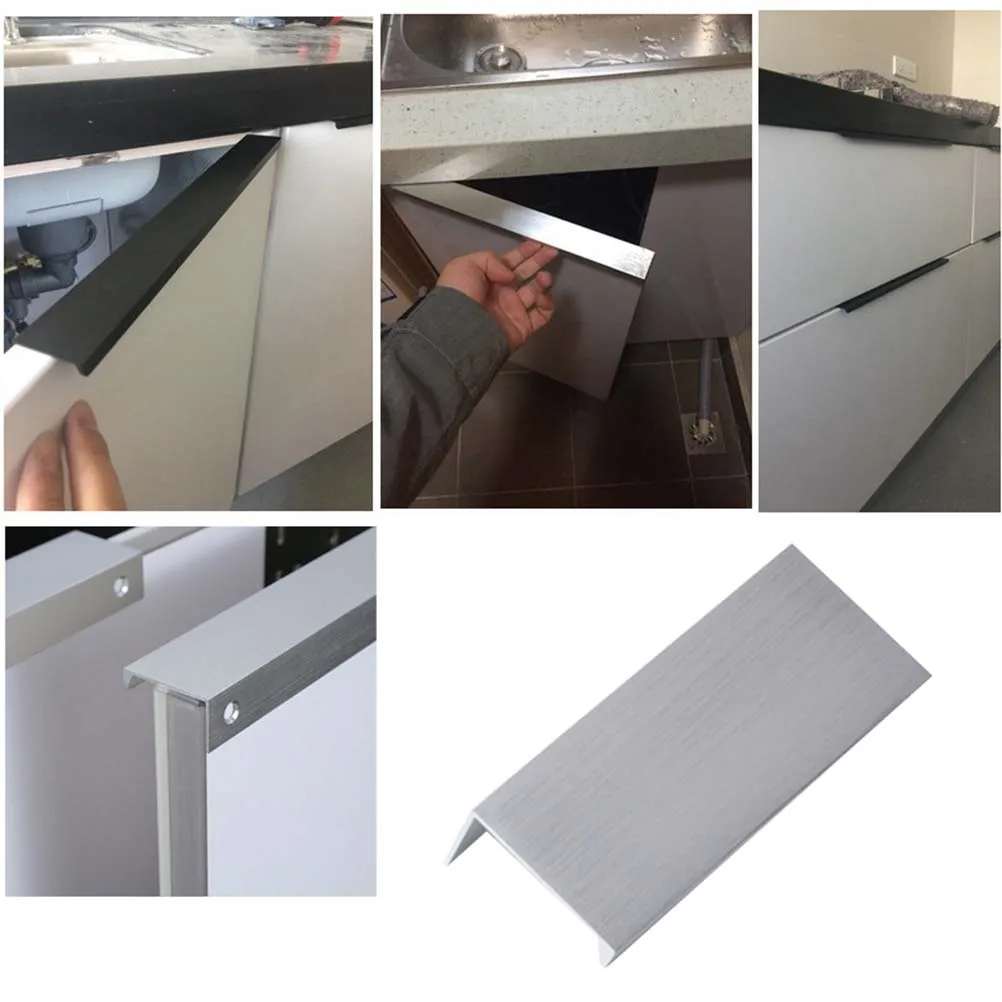 1pc Invisible Modern Kitchen Cabinet Handles Simple Aluminum Alloy ...