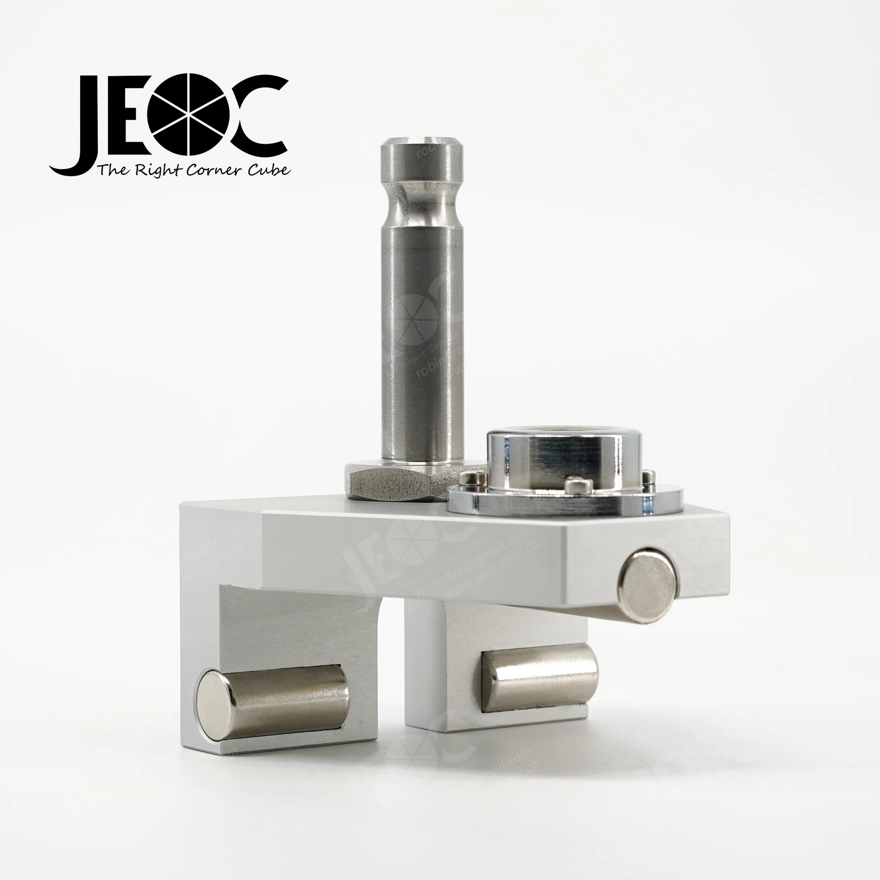 JEOC Magnetic Railshoe with Leica Stub Mount, Monitoring Prism Base ...