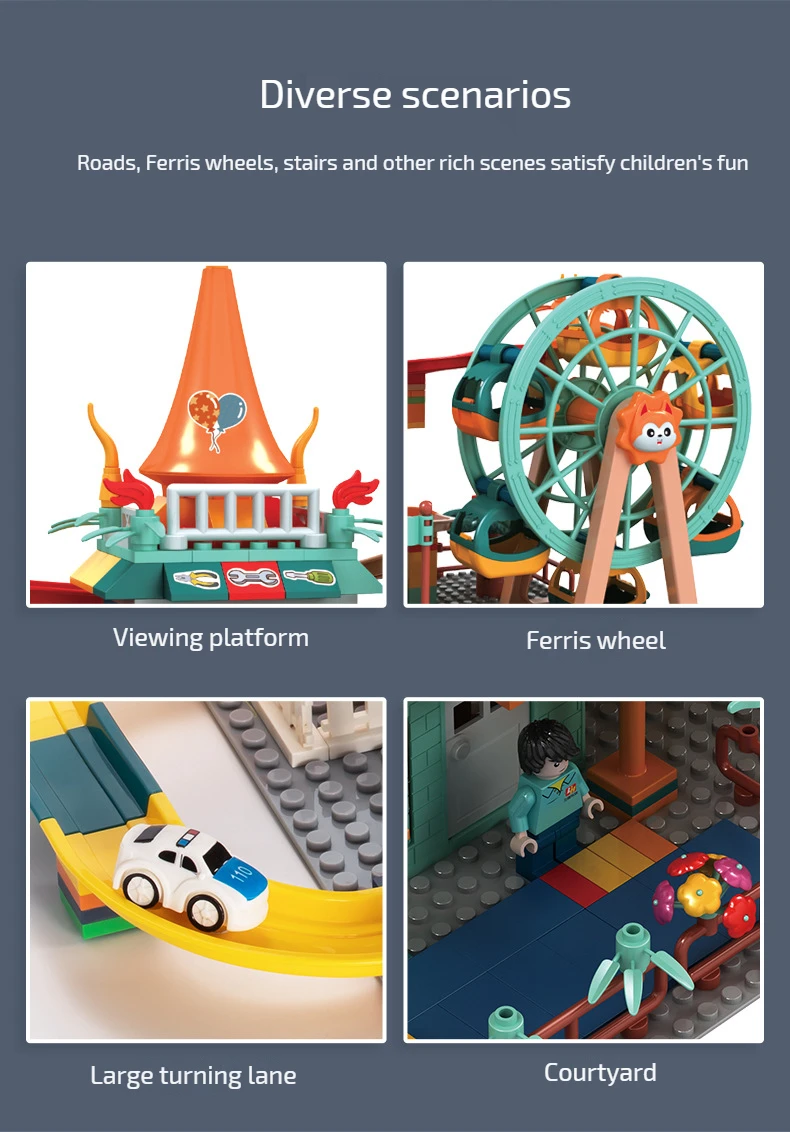 FTL™ Amusement Park Building Blocks Set - FunToyLab