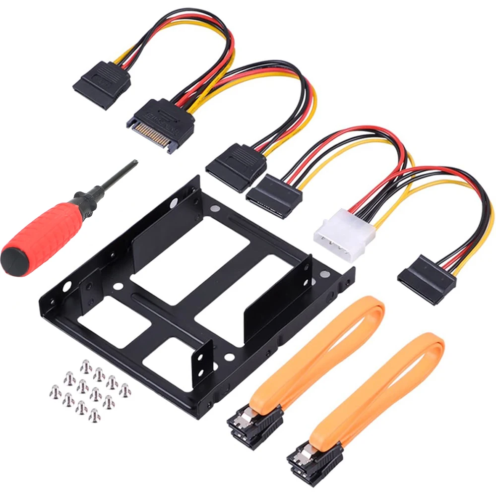 SSD-Mounting-Bracket-Adapter-2-5-to-3-5-inch-SSD-Mounting-Kit-with-SATA ...