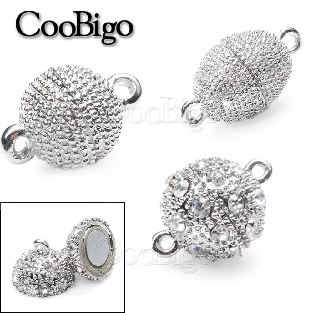 Metal Magnetic Snap Clasp Closure For Jewelry Making Necklace Bracelet ...