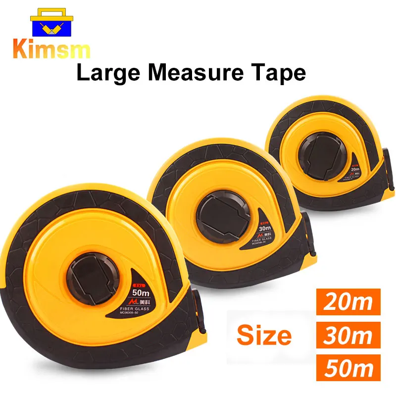 20m/30m/50m Plastic Measuring Roulette Pvc Soft Ruler Flexible Ruler ...