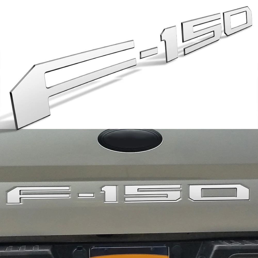 Car Inserts Letter Emblem F-150 Rear Tailgate Sticker Car Tuning Trunk ...