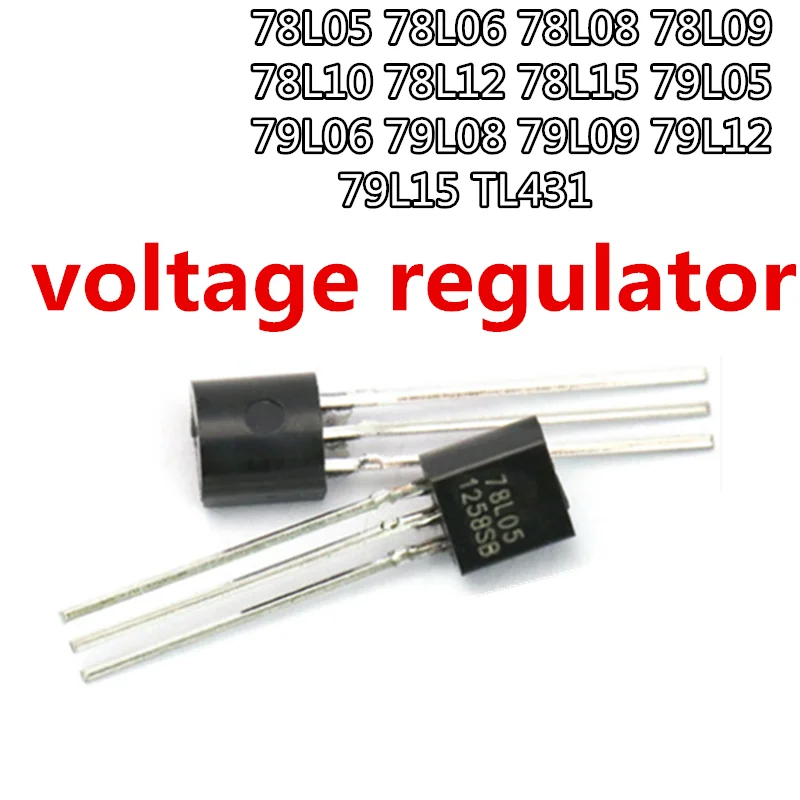 20pcs/lot 78l05 78l06 78l08 78l09 78l10 78l12 78l15 79l05 79l06 79l08 ...