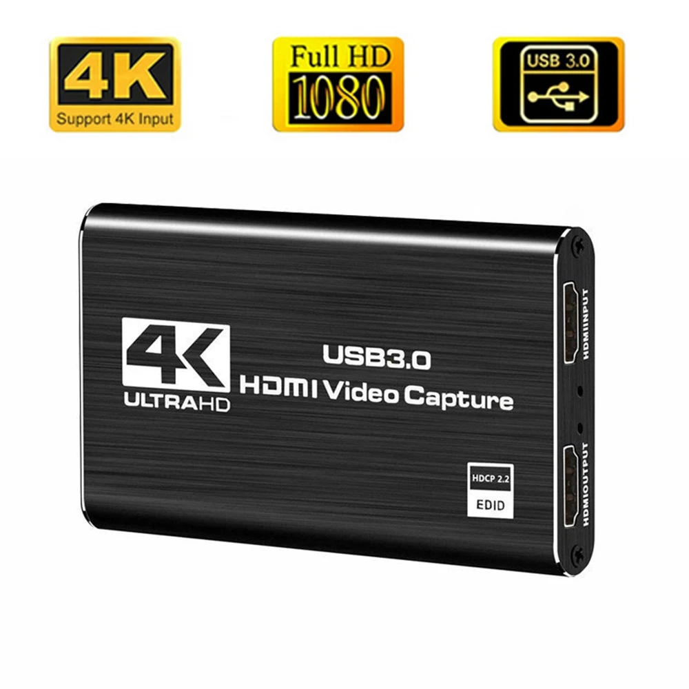 4k Usb 3.0 Video Capture Card Hdmi-compatible 1080p 60fps Hd Video ...