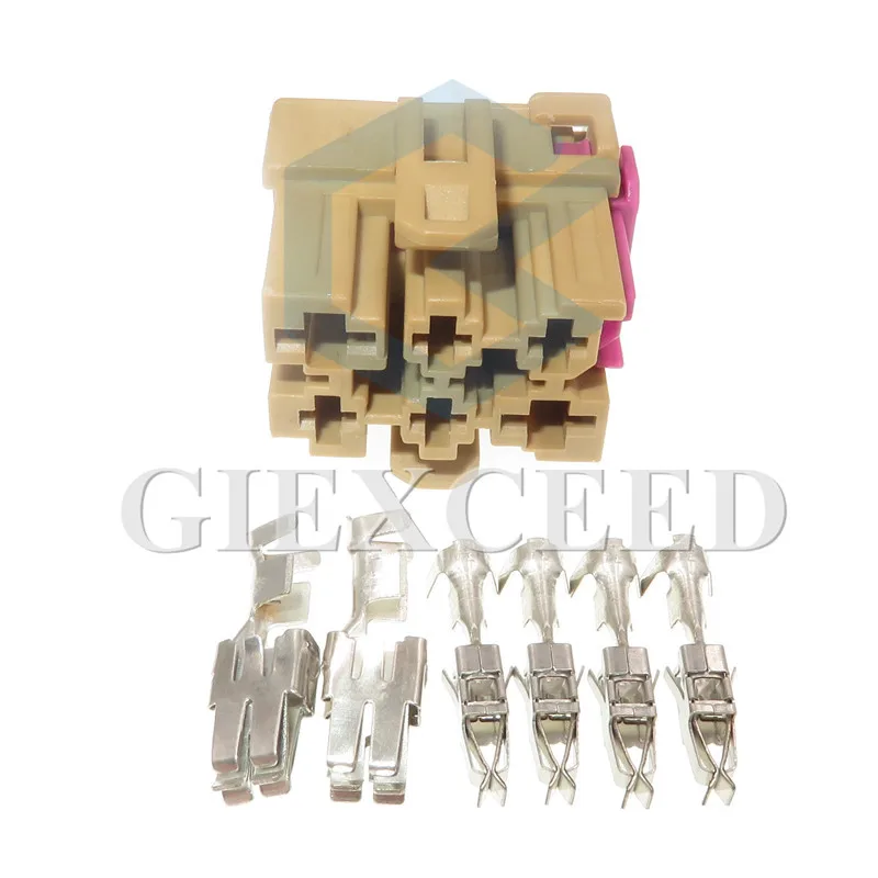 2 Sets 6 Pin Auto Automatic Blower Fan Cable Female Socket Electrical ...