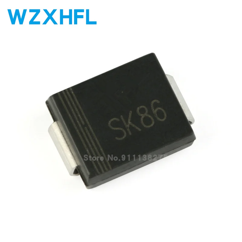 10pcs-SS86-SMC-SK86-SMD-SS860-8A-60V-DO-214AB-Schottky-diode-New-and ...