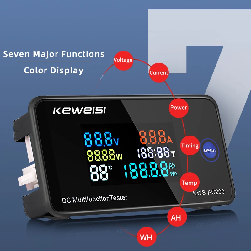 Dc Voltmeter Wattmeter | Power Energy Meter | Digital Voltmeter | Dc ...