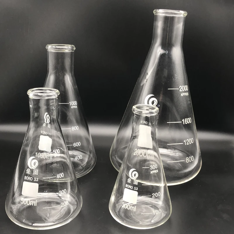 Erlenmeyer Flask Laboratory Apparatus Glass Erlenmeyer Flask,