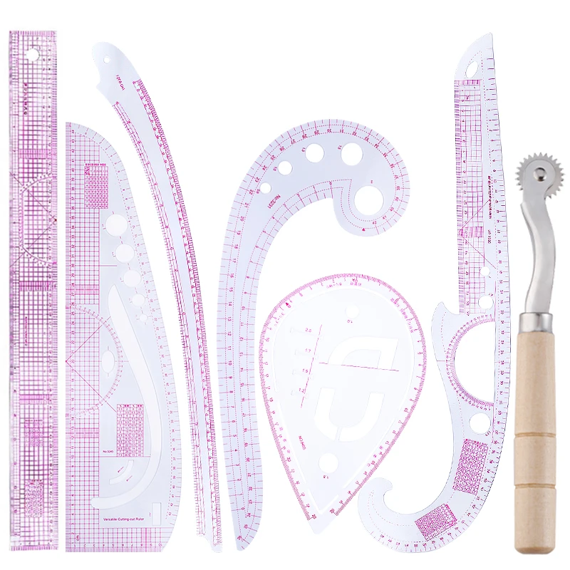 Kaobuy 7pcs/set Sewing French Curve Ruler Kit Sewing Drawing Ruler ...