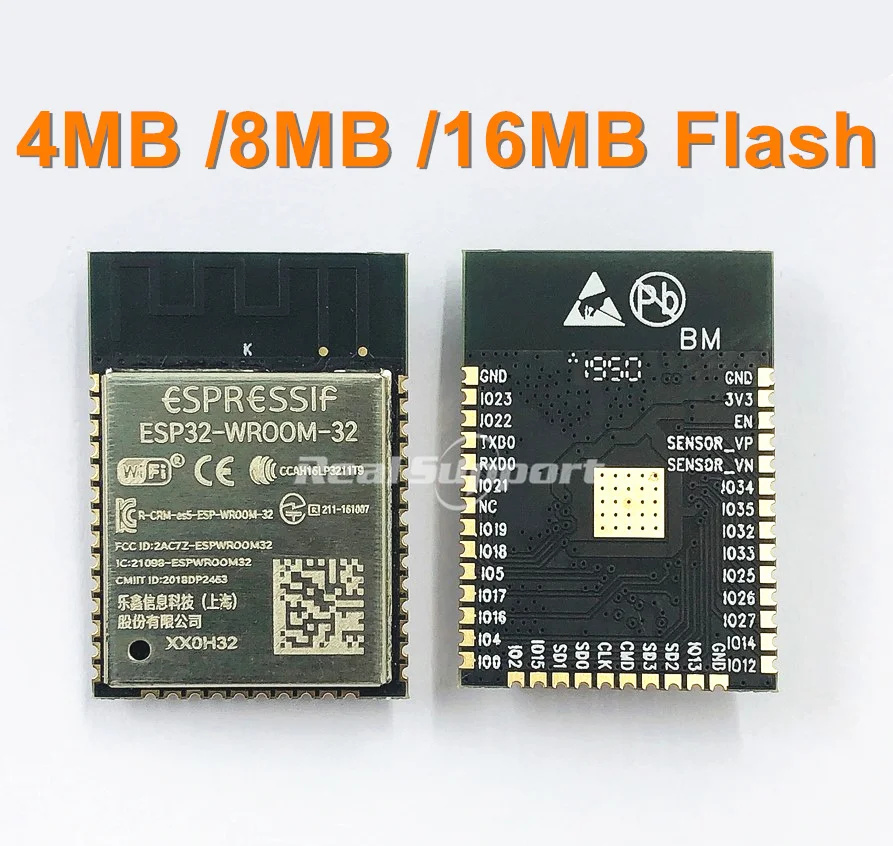 ESP32-WROOM-32 4MB 8MB 16MB SPI flash ESP-WROOM-32 ESP32-WROOM-32-N4 ESP-32S ESP-DowdQ6 Dual ...