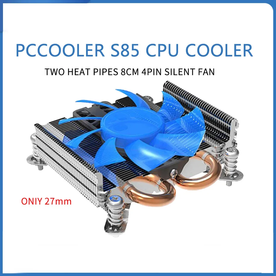 Pccooler-s85-27mm-ultra-fino-cpu-cooler-radiador-para-htpc-1u-mini-caso ...