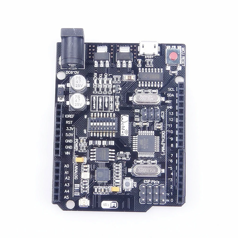 Купить Uno Wifi R3 Atmega328p Esp8266 32 Мб Usb Ttl памяти Ch340g для Arduino Uno Nodemcu