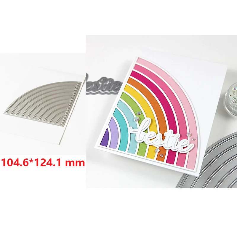 metal cutting dies color block rainbow die cut mold Scrapbook cards ...