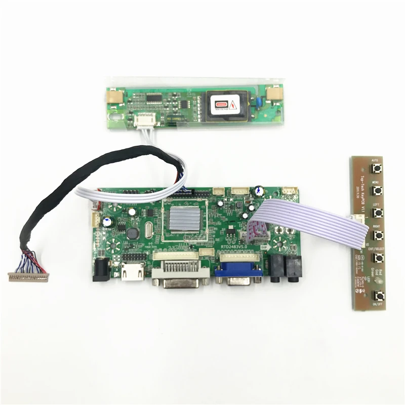 LCD controller board RTD2483 V5.0 Built-in Jump Cap program support ...