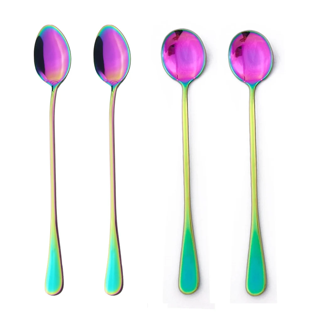 Stainless Steel Kitchen Drinking Cutlery | Stainless Steel Rainbow ...